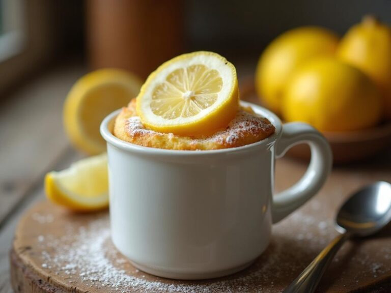 Zitronen Mug Cake | Mikrowellenkuchen